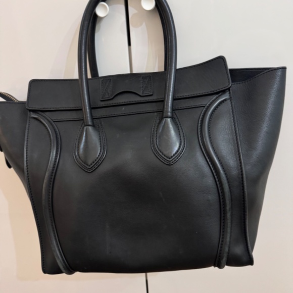 Celine | Bags | Celine Smooth Calfskin Mini Luggage Black | Poshmark